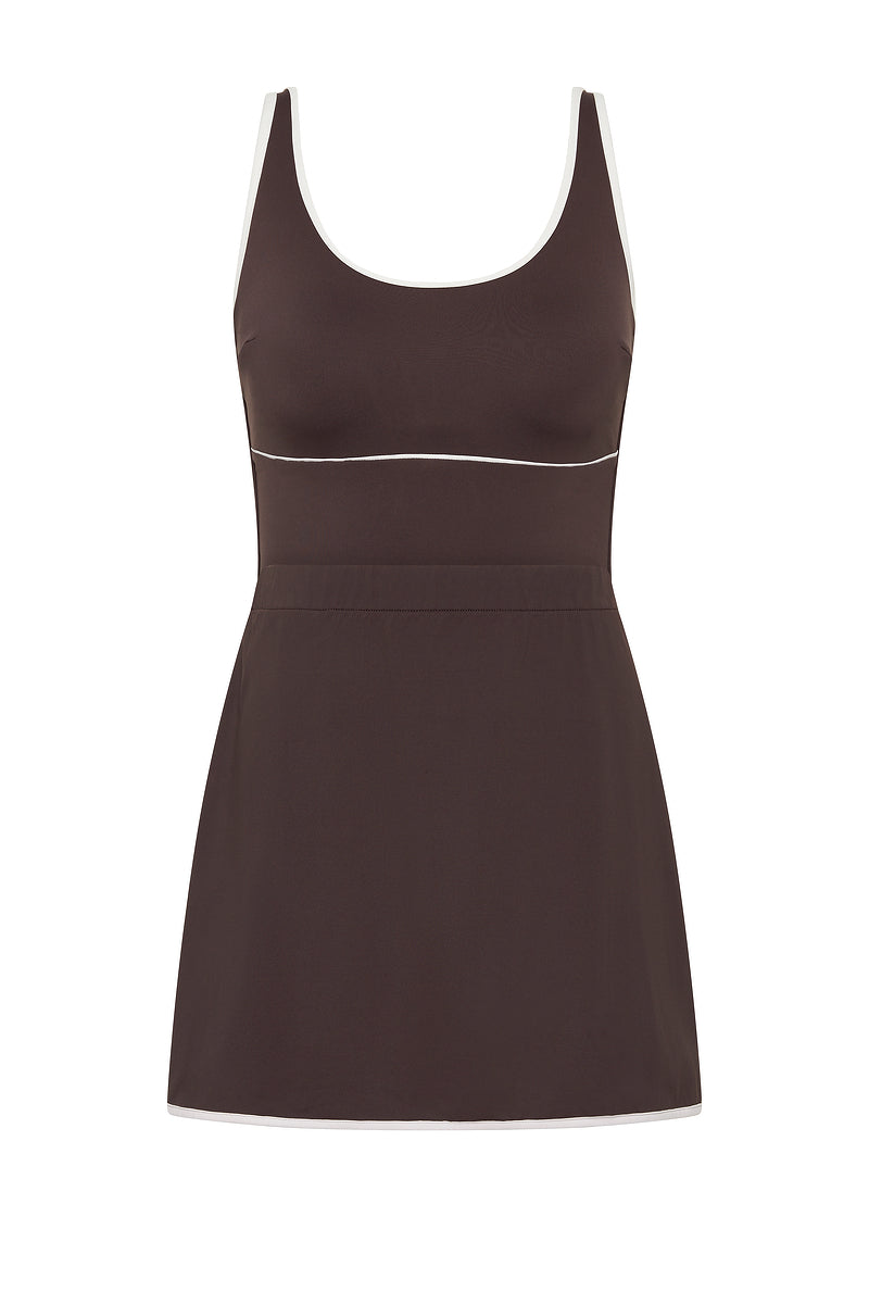 CHOCOLATE BROWN MYA 2 PIECE SWIM SET